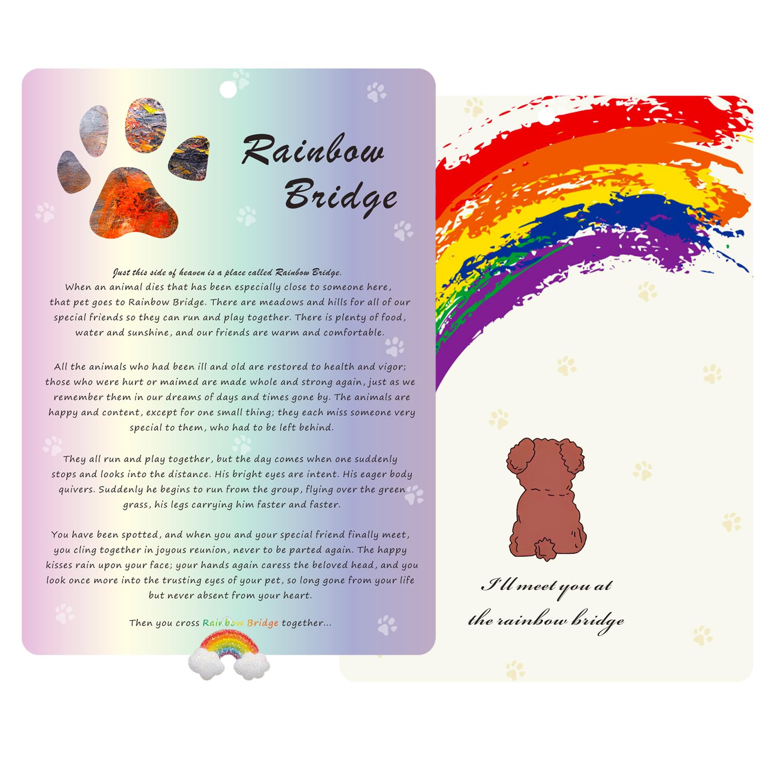 Rainbow Bridge Pet Poem Wish The Rainbow Latest Bridge