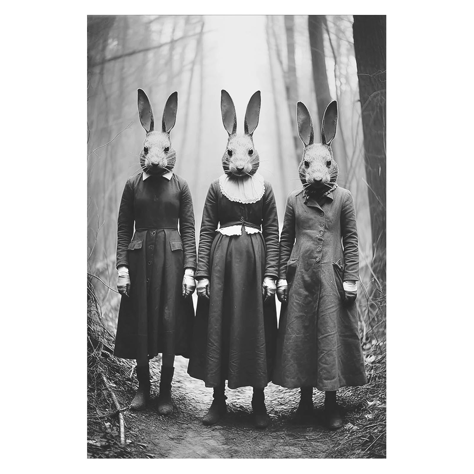 Amazon.com: Gothic Halloween Poster Dark Academia Rabbit Cult of The ...