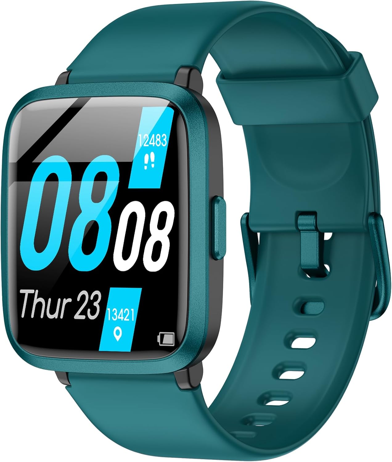 Amazon.com: Pautios Smart Watch, 42mm Full Touchscreen Fitness Watch ...