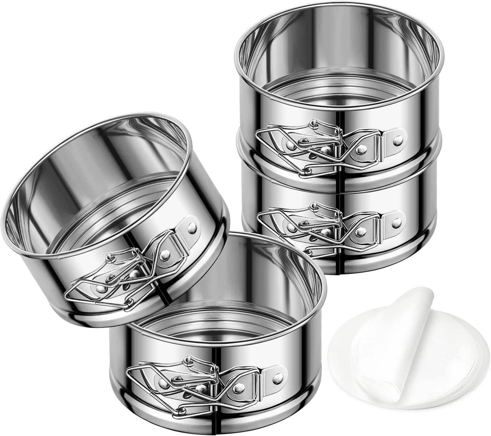 Amazon.com: Wilton Excelle Elite 4 Inch Springform Pan: Springform Cake ...