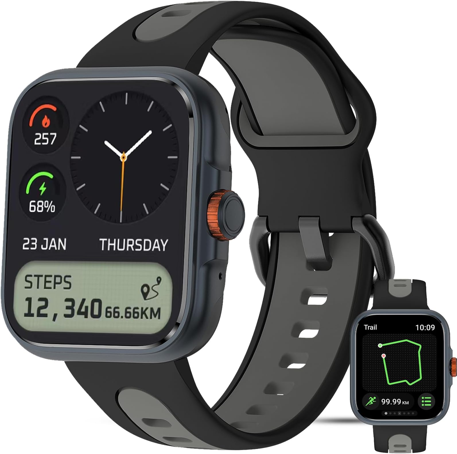 Amazon.com: AiMoonsa Running Watch, GPS Smart Watch That Record Your ...