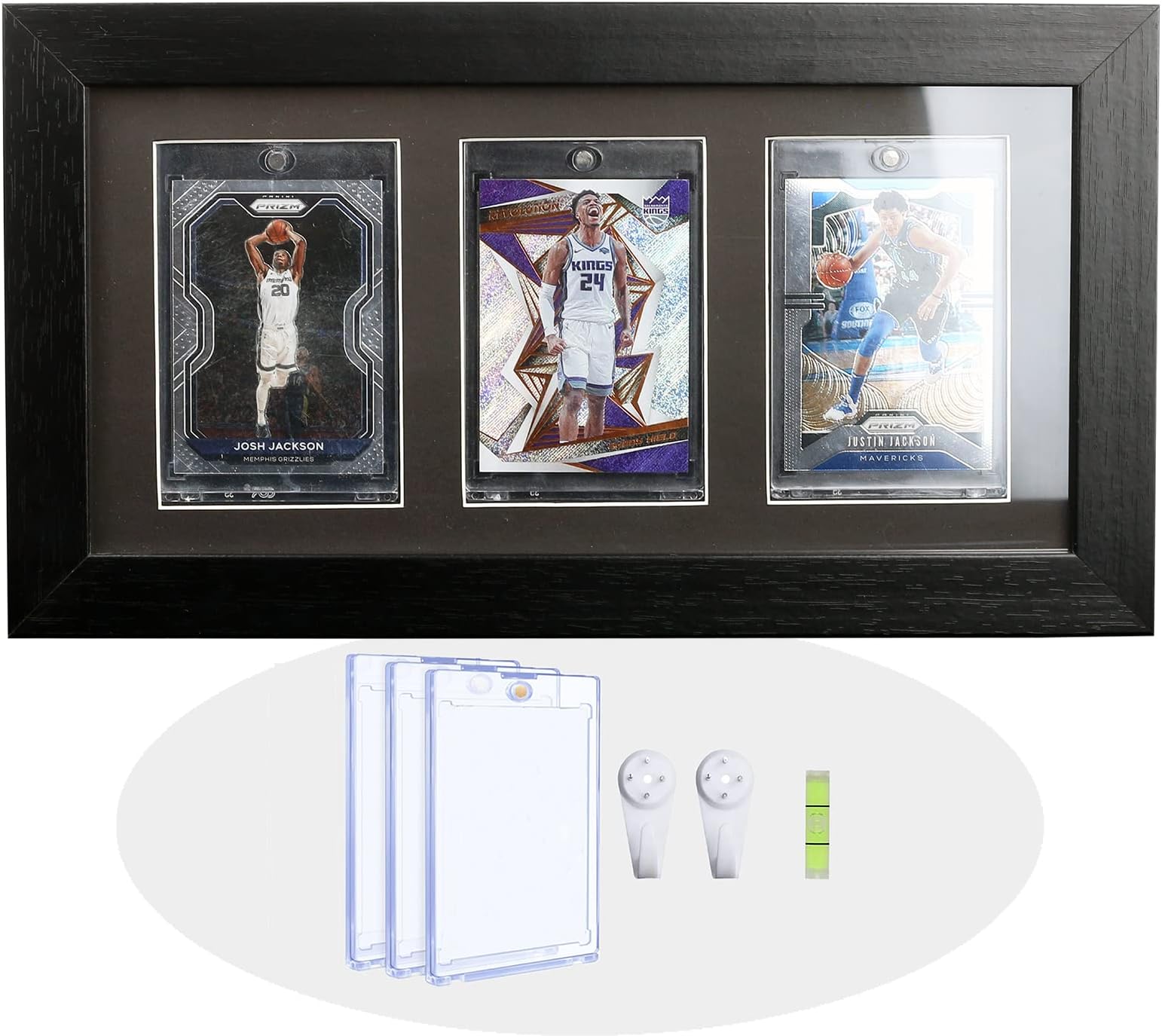 Amazon.com - Trading Card Frame for 3 Standard Trading Cards with Black ...