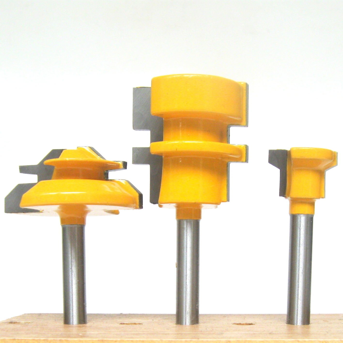 3pc1/4" Shank 45° Miter, Glue & Drawer Lock Joint Router Bits Set ...