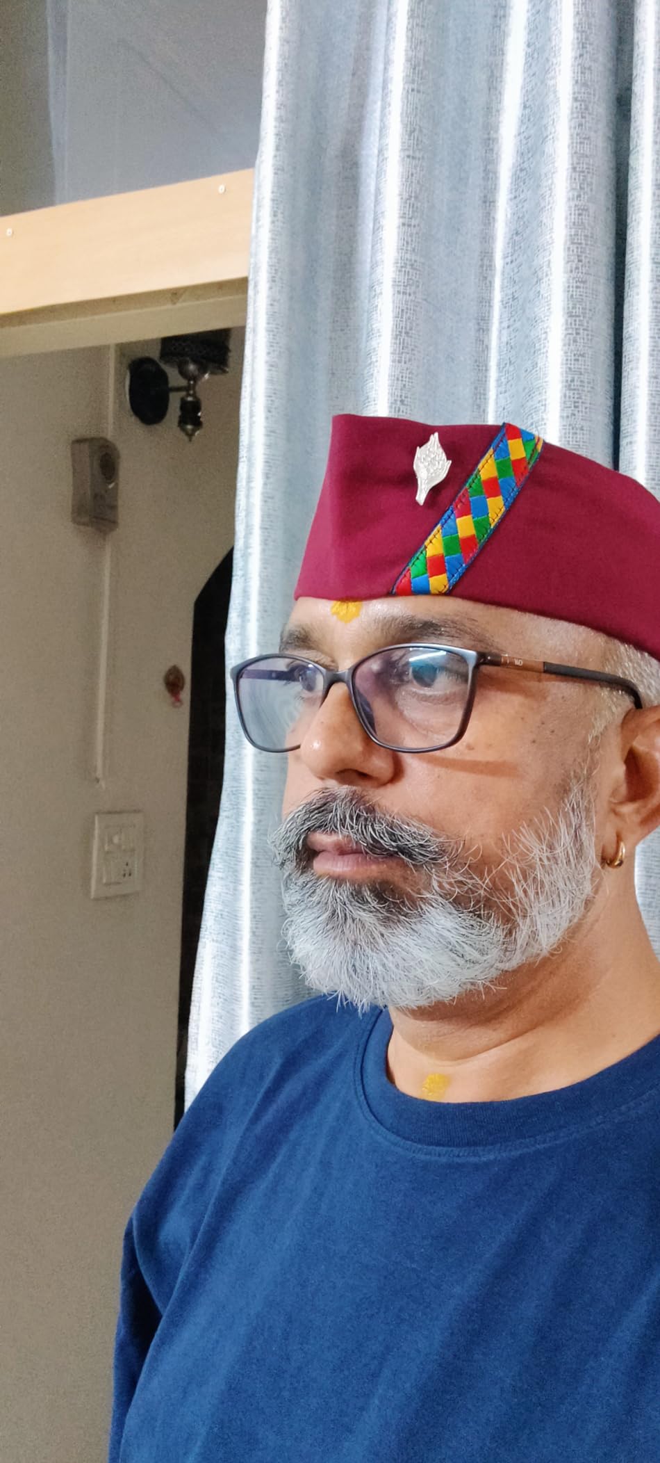 Buy Uttarakhand Traditional Cap/Pahadi Topi (MRN-BLK) at Amazon.in