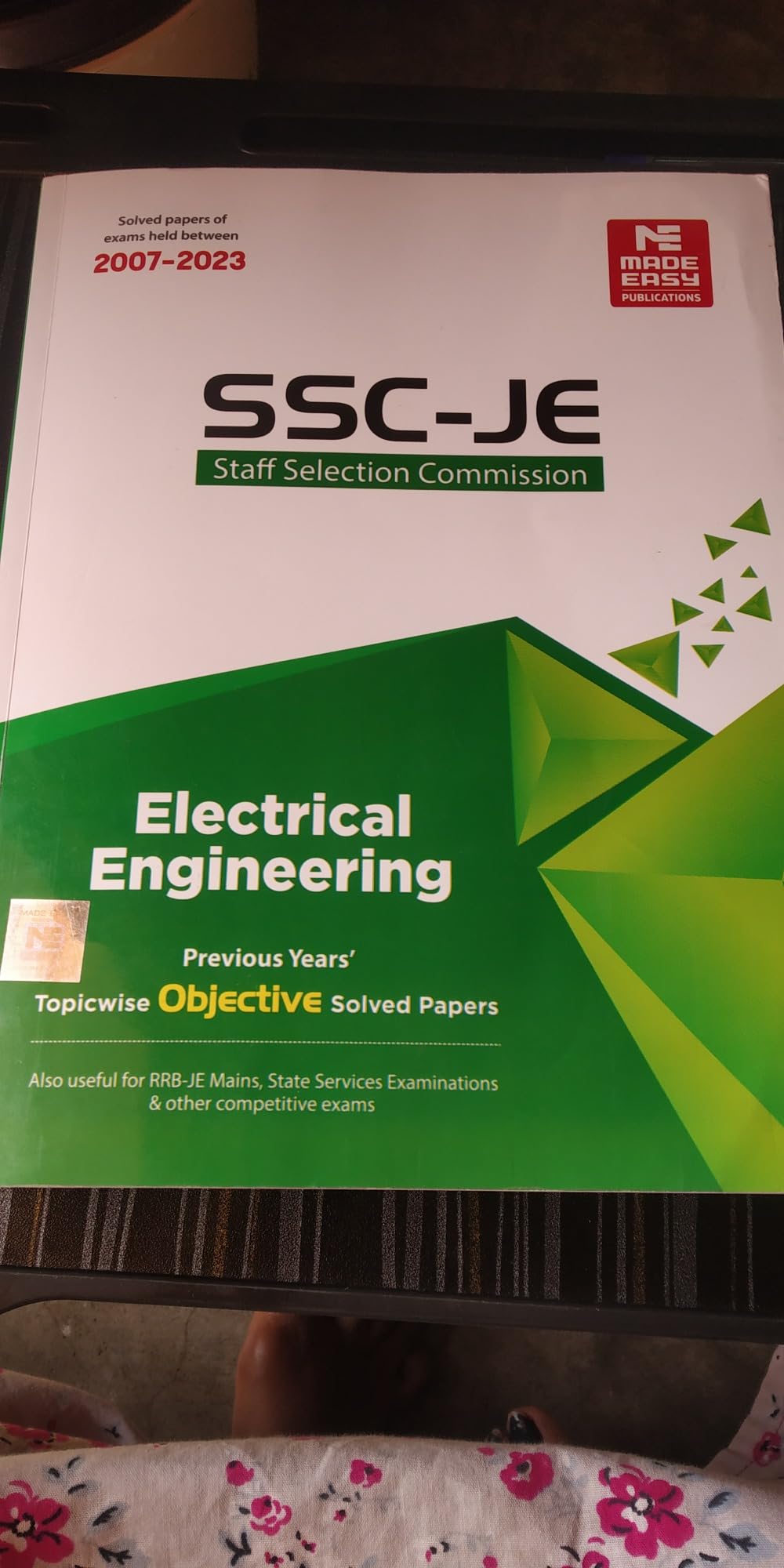 Buy SSC : JE Electrical Engineering 2024- Previous Year Objective ...