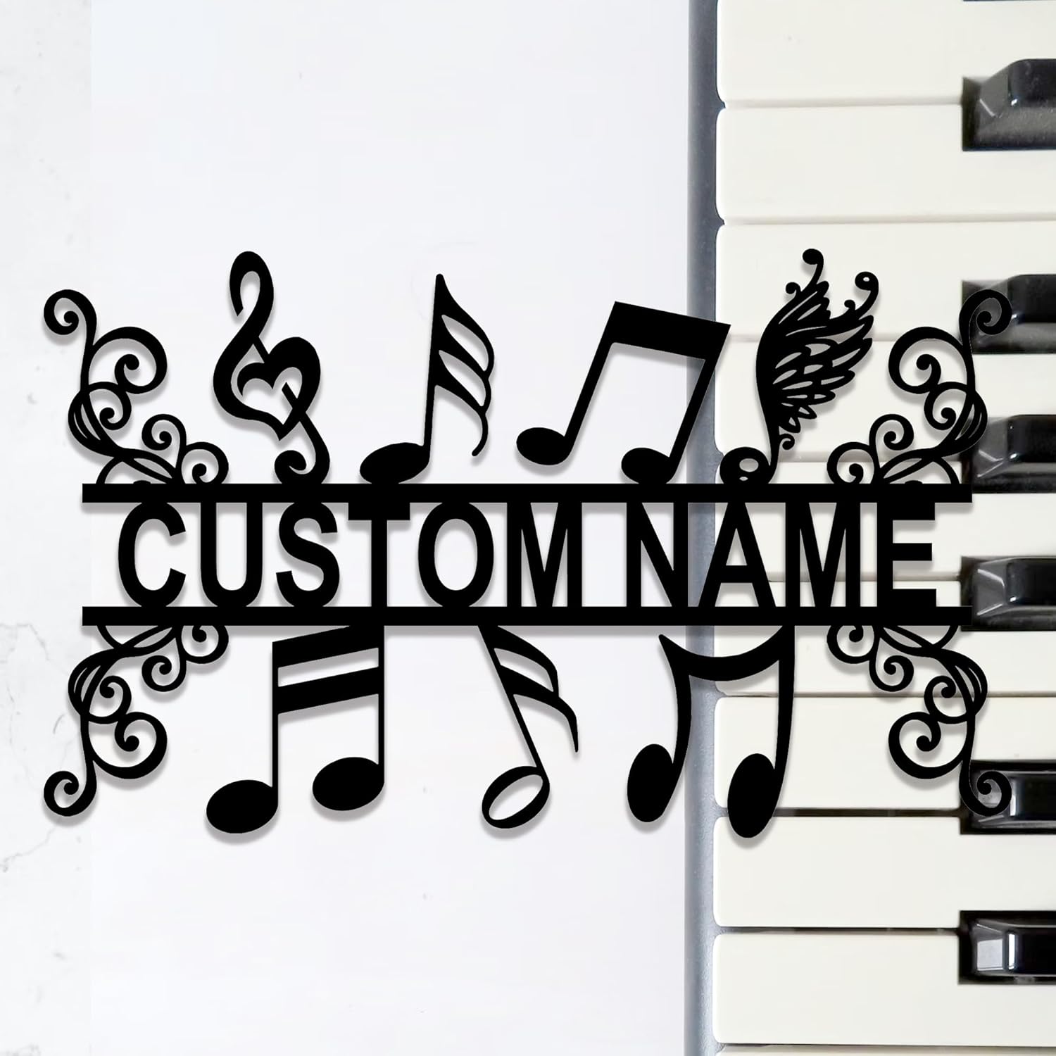 Amazon.com: Jenelle Arts Personalized Music Notes Metal Sign, Custom ...