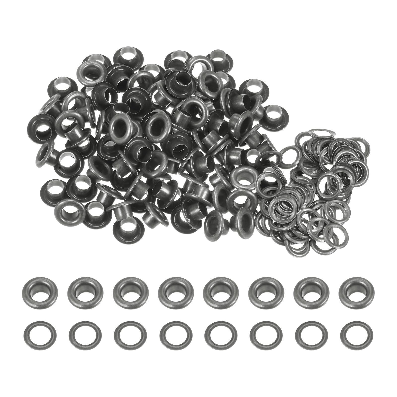 Amazon.com: HARFINGTON 100 Set Color Round Grommets 5mm 3/16" Hole ...