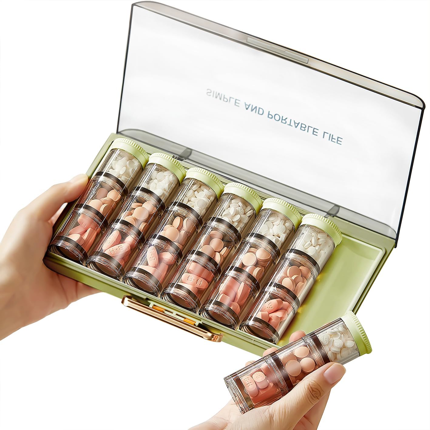 Amazon.com: Pill Organizer 3 Times a Day, 7 Day Medicine Organizer Box ...