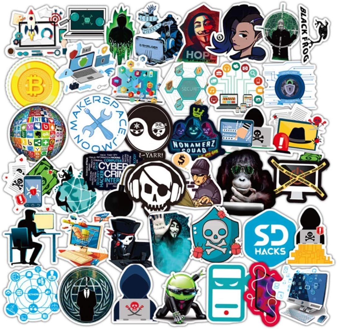 100 Laptop Stickers for Developer Programming Language Geeks Engineers ...