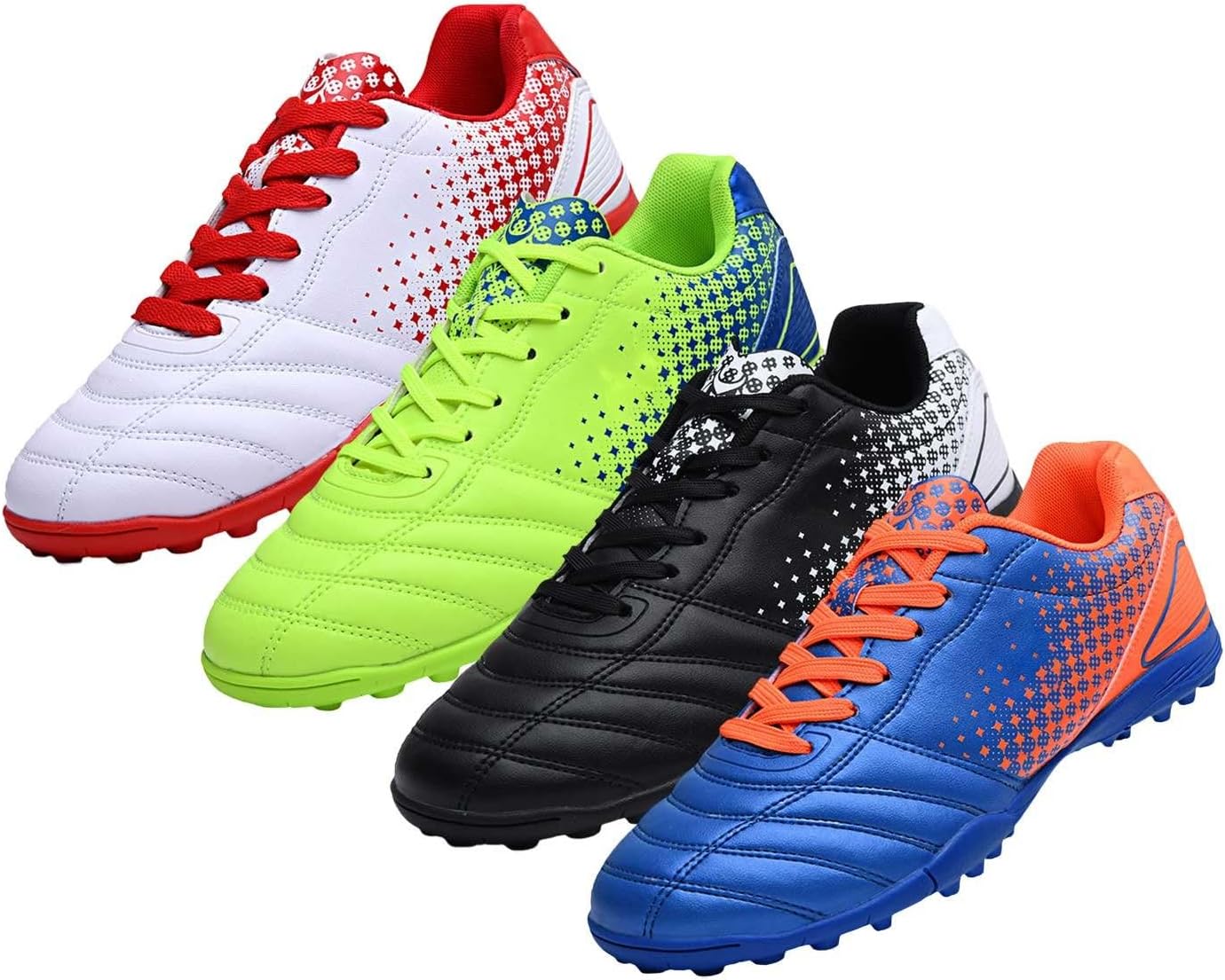Amazon.com | Kids Soccer Cleats Boys Girls Football Shoes High Top ...