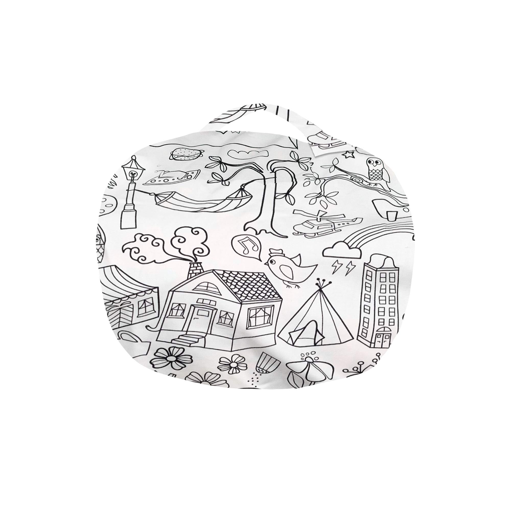 Snapklik.com : Posh Stuffable Kids Stuffed Animal Storage Bean Bag ...