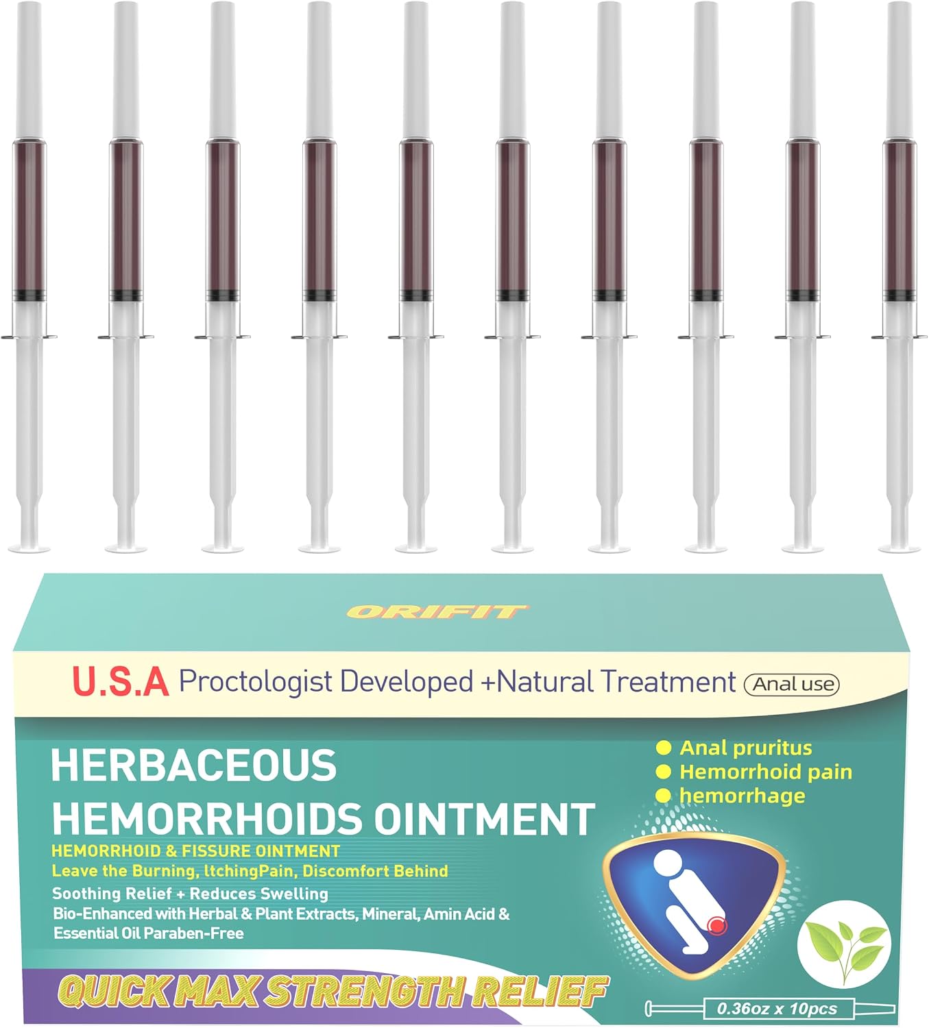 Amazon.com: 10 PCS Natural Herbal Hemorrhoid Cream Ointment, Hemorrhoid ...