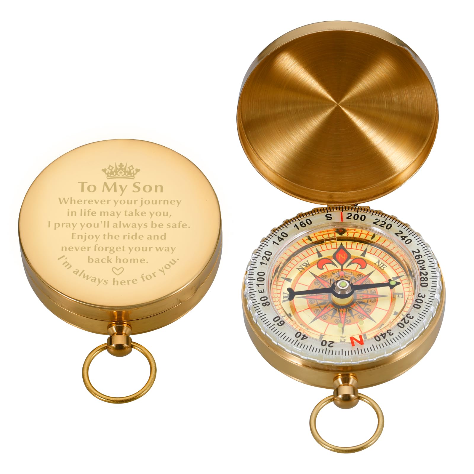 Amazon.com : Back to School Gifts Compass Gifts for Son to My Son Gift ...