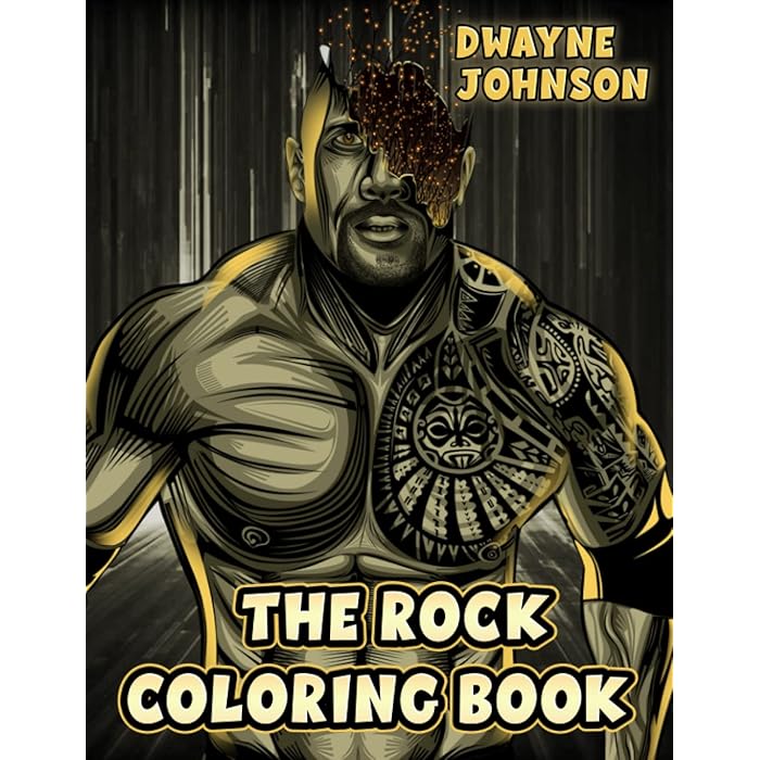 Buy Dwayne Johnson Coloring Book: Perfect Coloring Book For Adults and ...