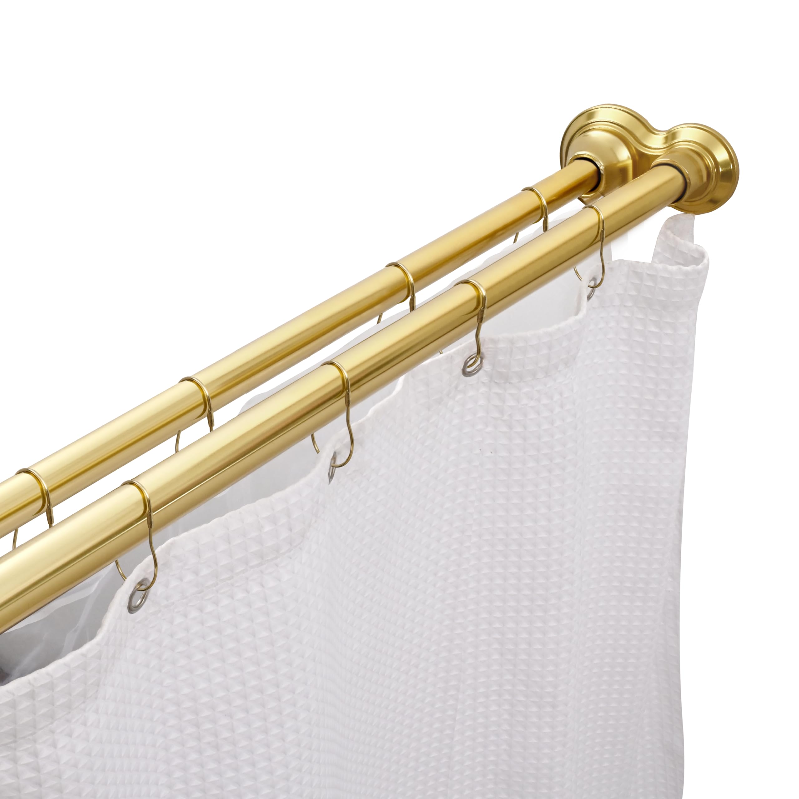 Amazon.com: Utopia Alley Adjustable 72-Inch Double Shower Curtain Rods ...