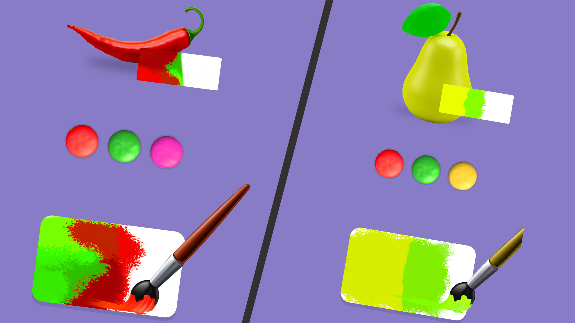 Coloring Match Challenge! Mix Colors Painting and Matching Color Puzzle ...