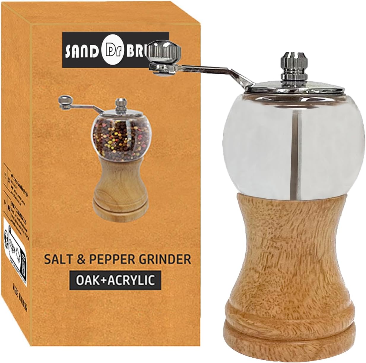 Amazon.com: 1-piece classic hand shake pepper mill gorgeous salt set ...