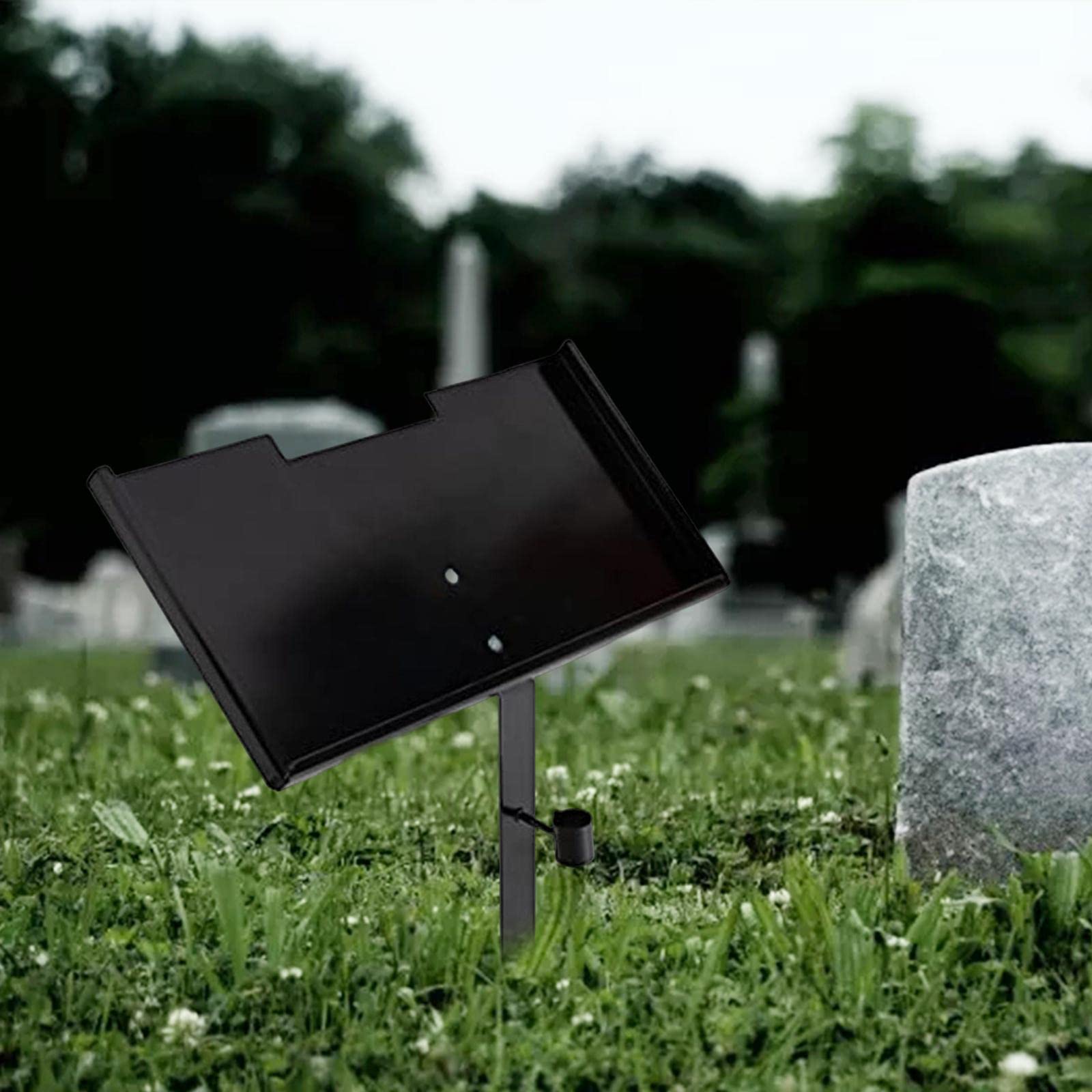 Snapklik.com : Grave Marker Stand Heavy Duty Remembrance Plaque ...