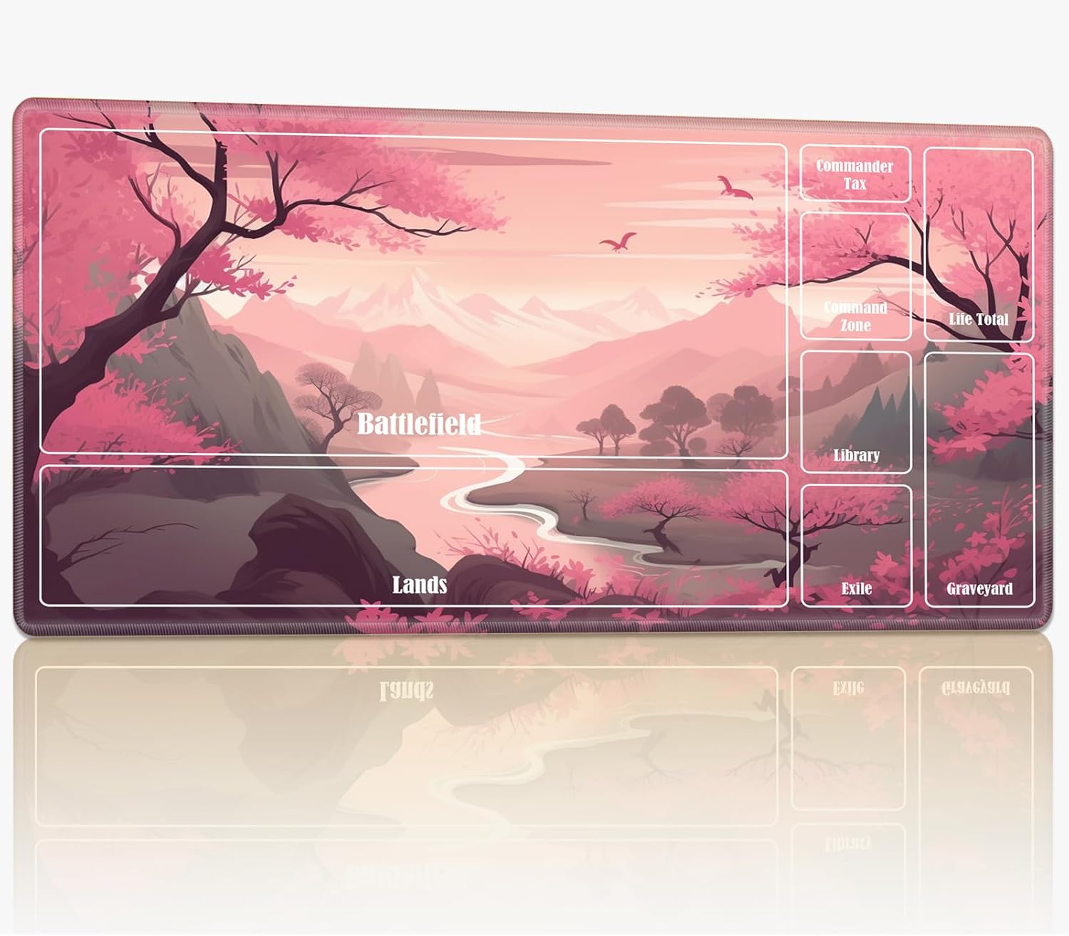 Amazon.com: Playmat with Zones for MTG Magic The Gathering, 24 x 14 ...