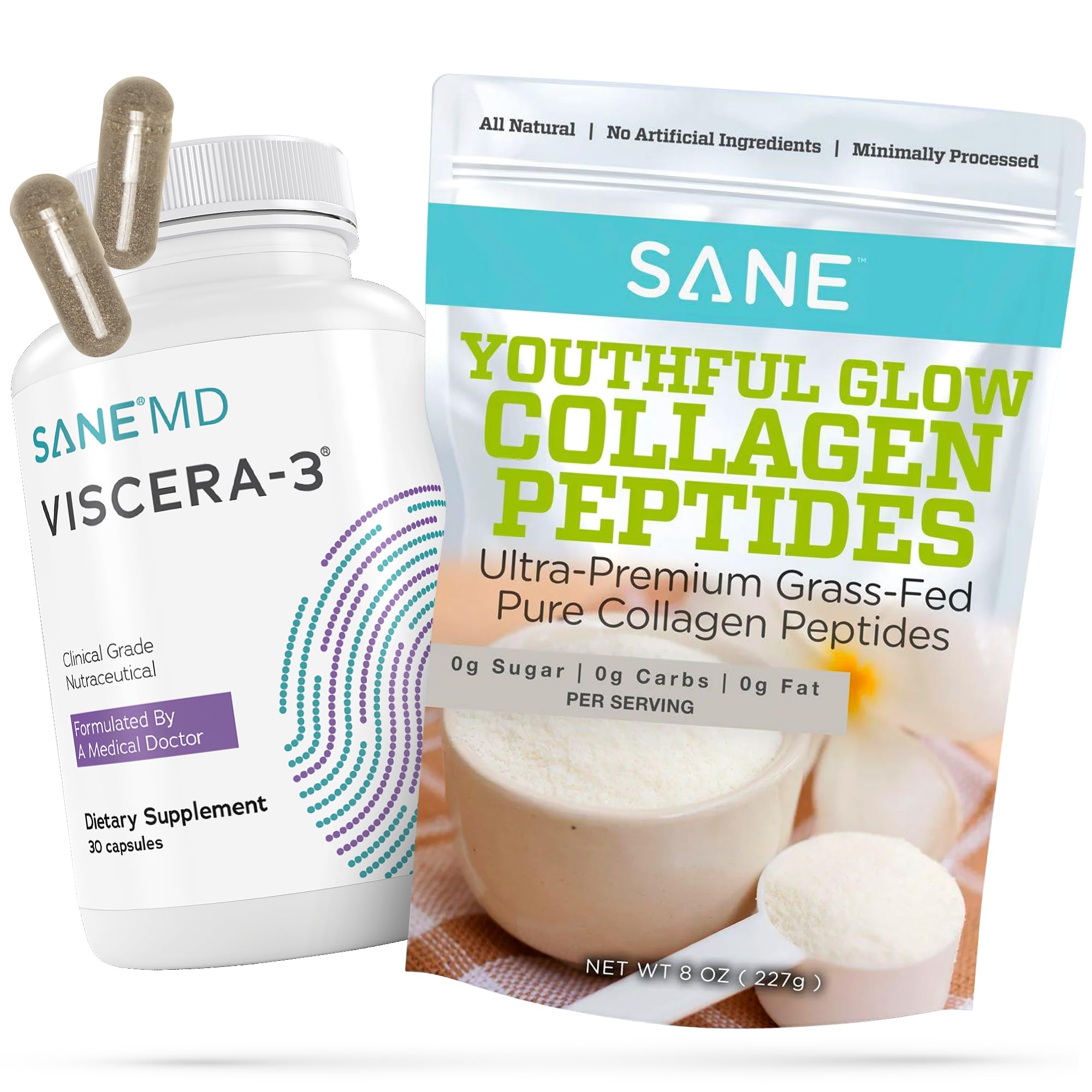 Sane Viscera 3 Postbiotics Sodium Butyrate Supplement With Tributyrin ...