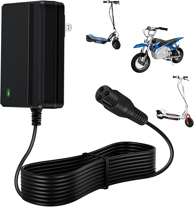 Amazon.com: 24V Charger for Electric Scooter Razor MX350 Electric ...