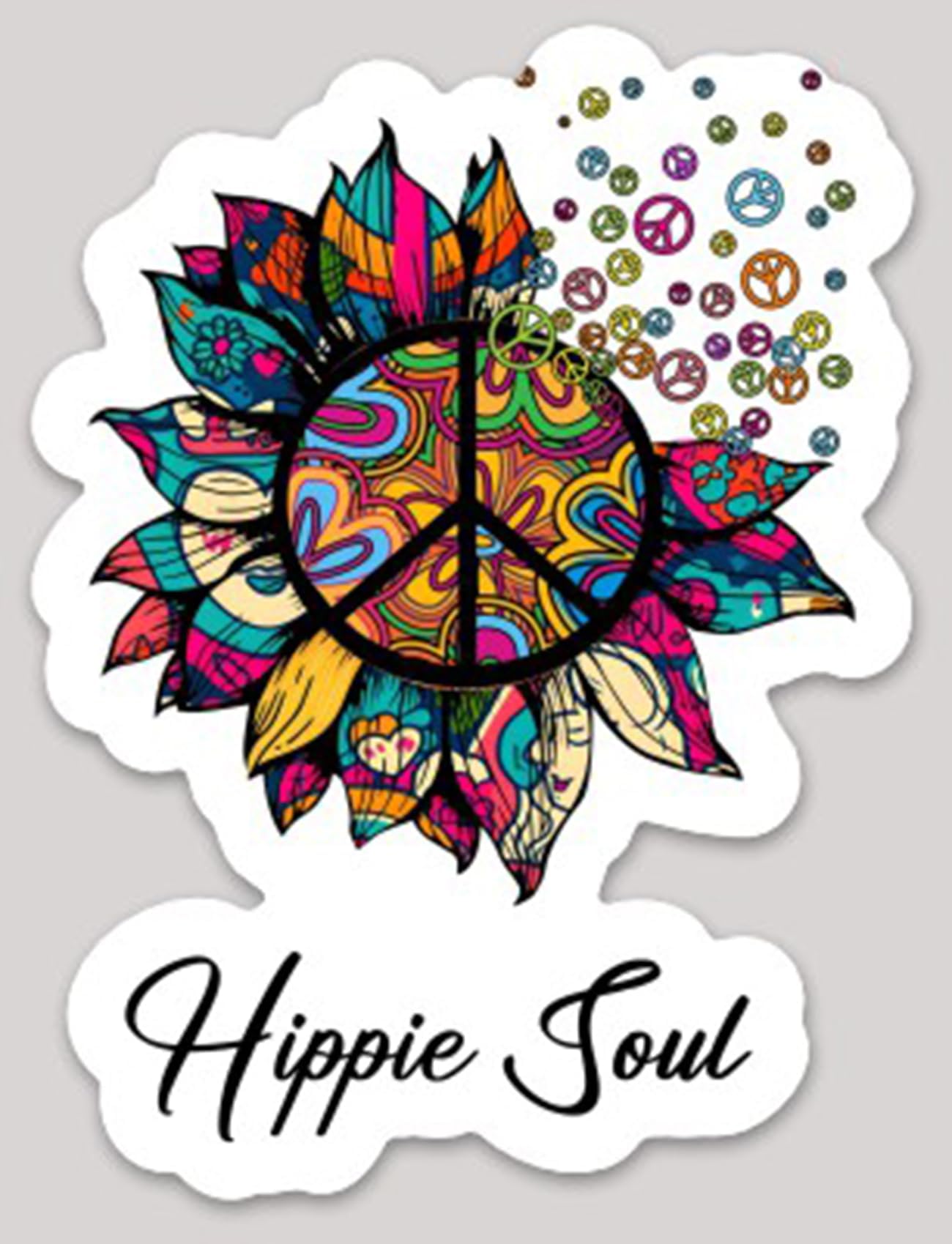 Amazon.com - Hippie Soul Sticker Decal Waterproof Vinyl for Windows ...