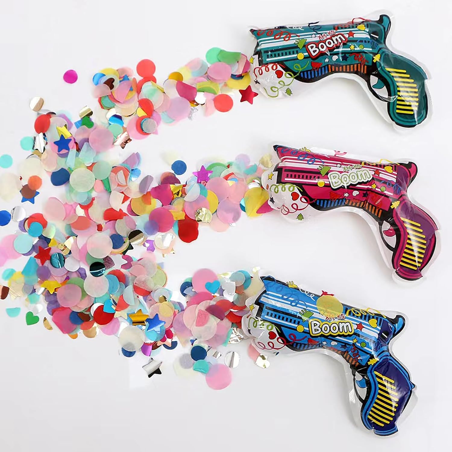 Amazon.com: 20PCS Inflatable Fireworks Gun, Party Toys Confetti ...