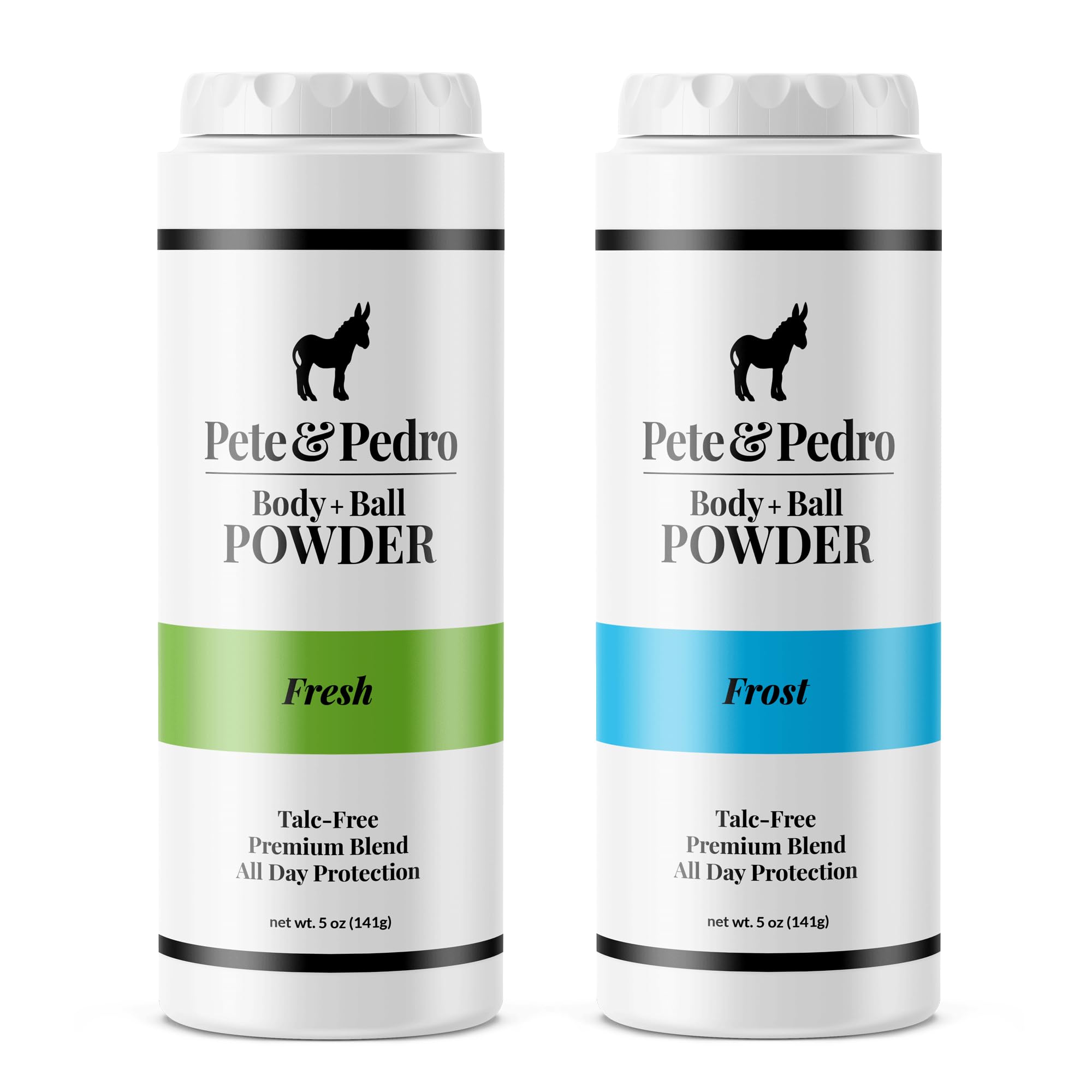 Amazon.com : Pete & Pedro Body & Ball Powder FRESH & FROST Combo - Talc ...