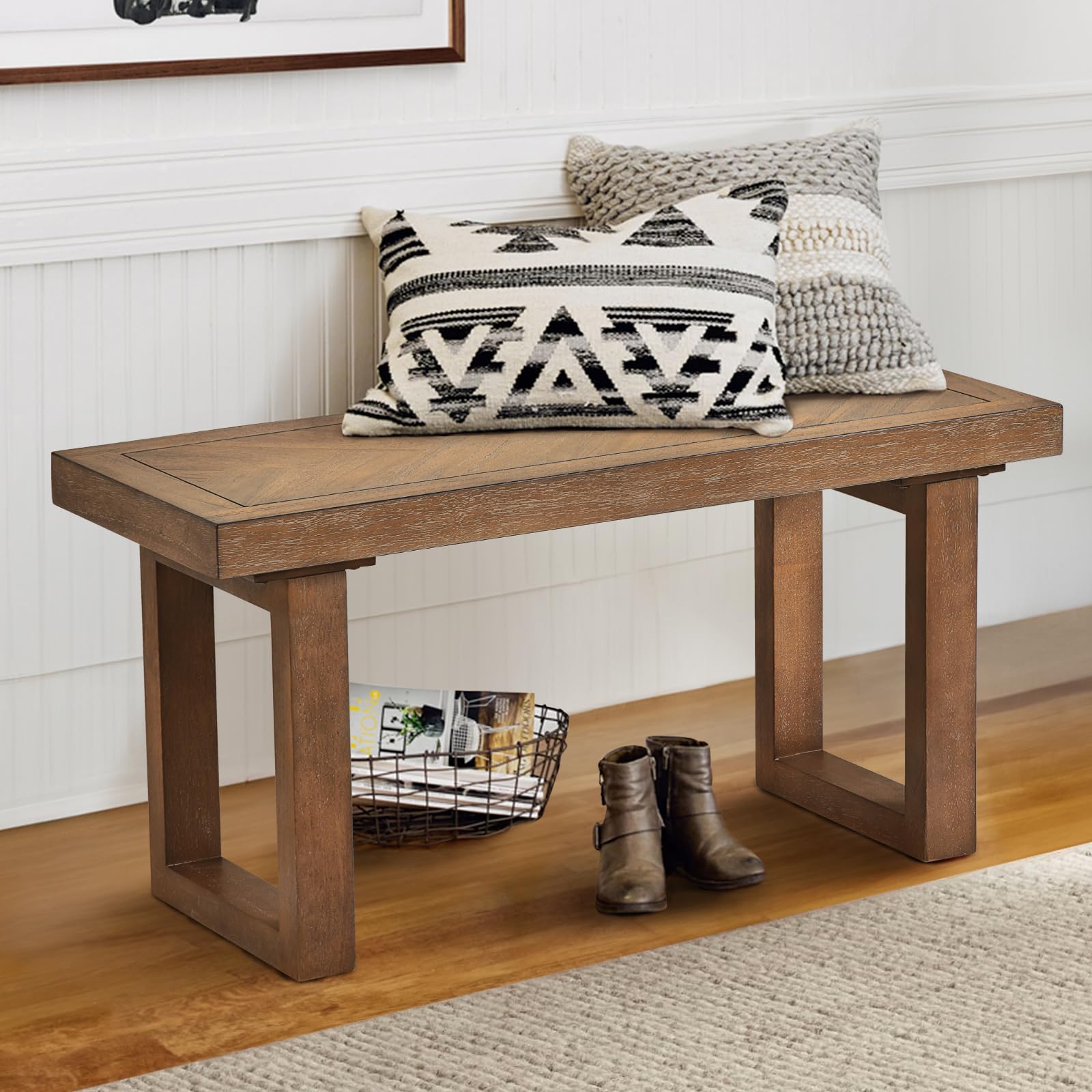 Amazon.com - COLAMY Entryway Bench, Small Storage Bench for Bedroom ...