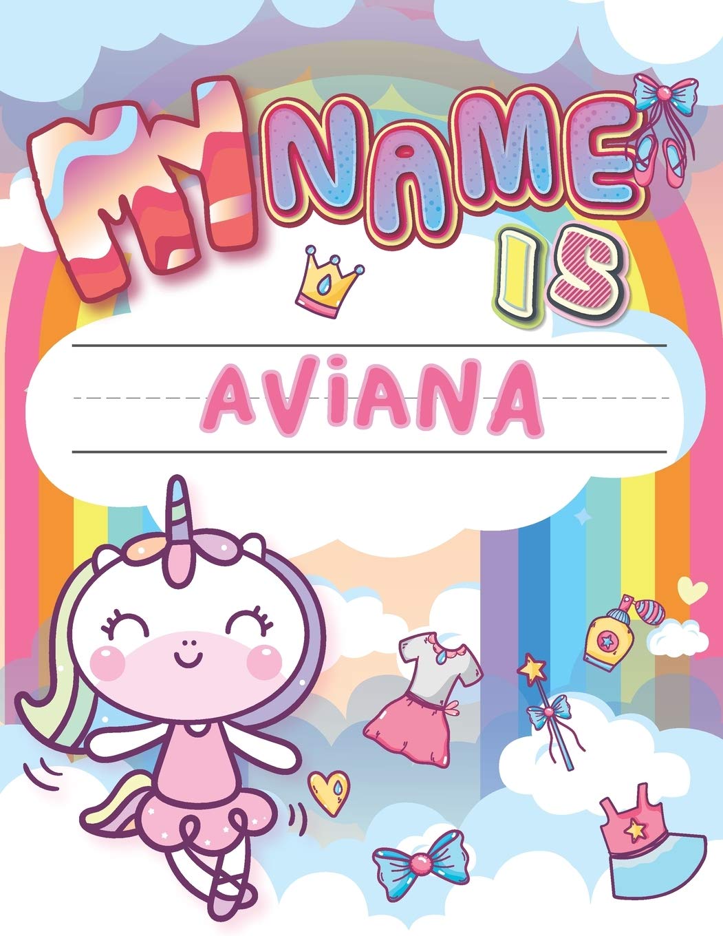 Buy My Name is Aviana: Personalized Primary Tracing Book / Learning How ...