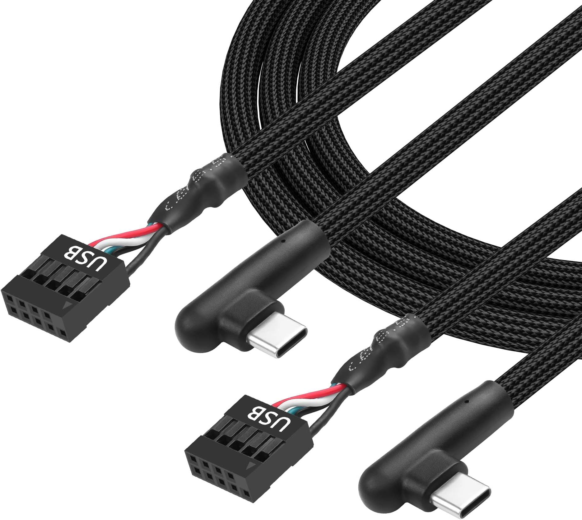 Amazon.com: CERRXIAN 9 Pin USB Motherboard Female Header to USB C ...