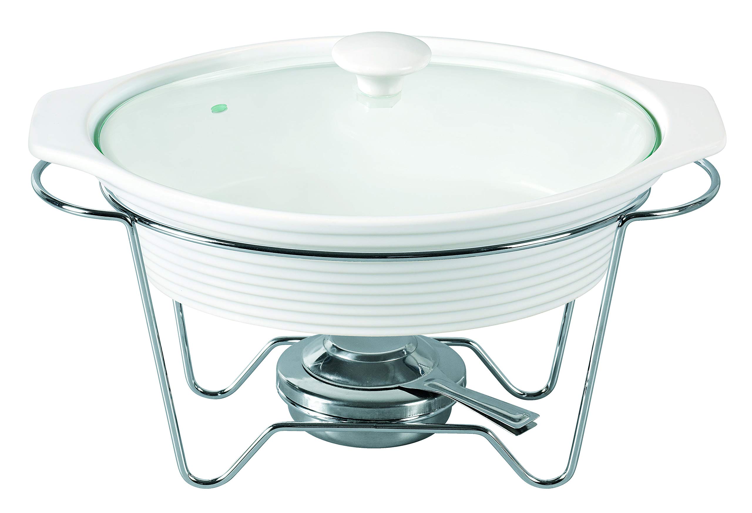 Rechaud oval em porcelana com queimador 1,5L L35xP21,5xA21,5cm | Amazon ...