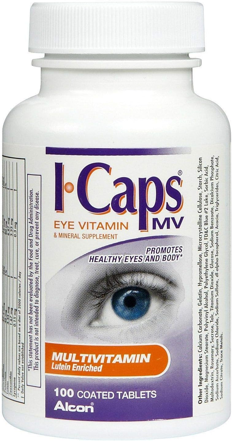 Amazon.com: ALCON Caps Eye Multivitamínico enriquecido con luteína, 100 ...