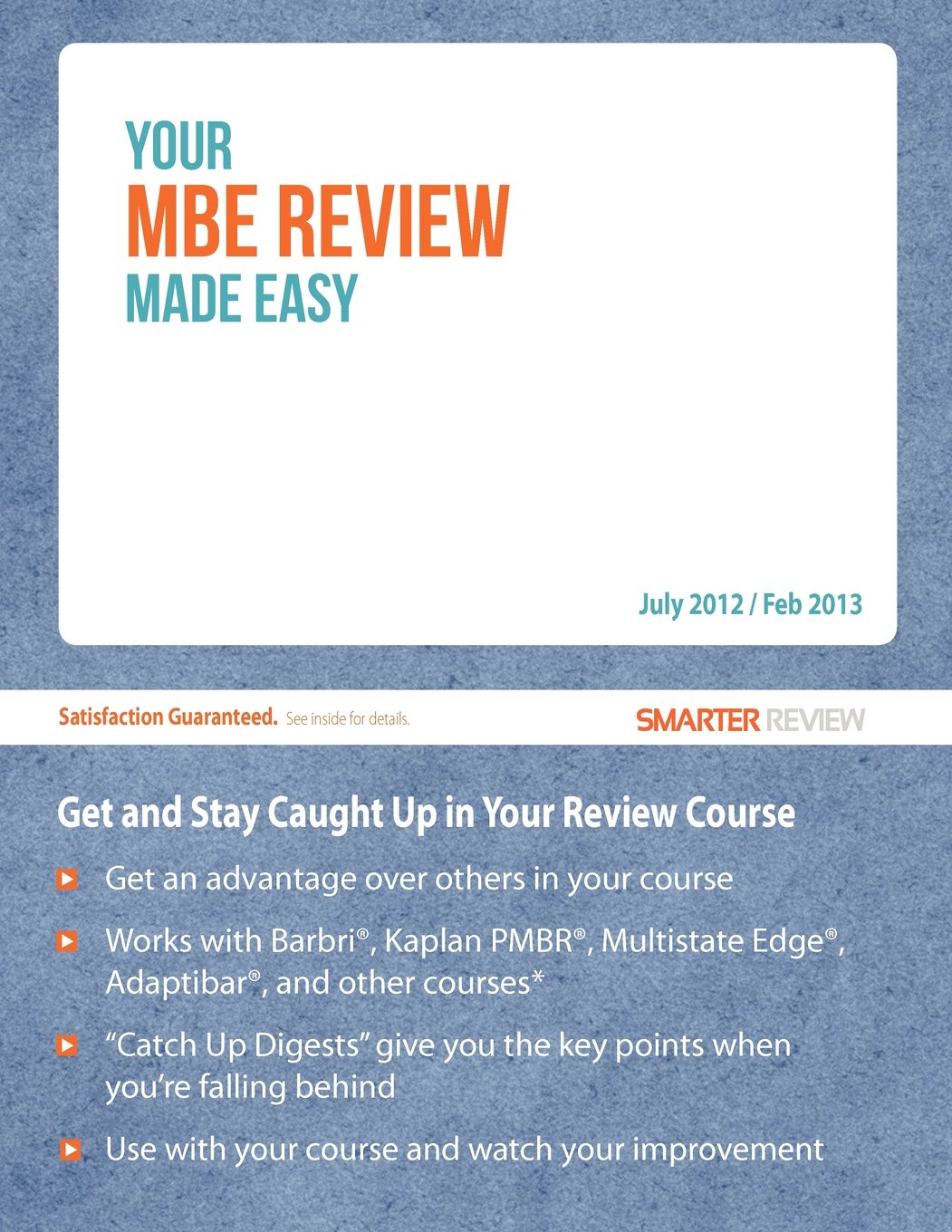 Your MBE Review Made Easy: Westcott, David, Wood, Annette ...