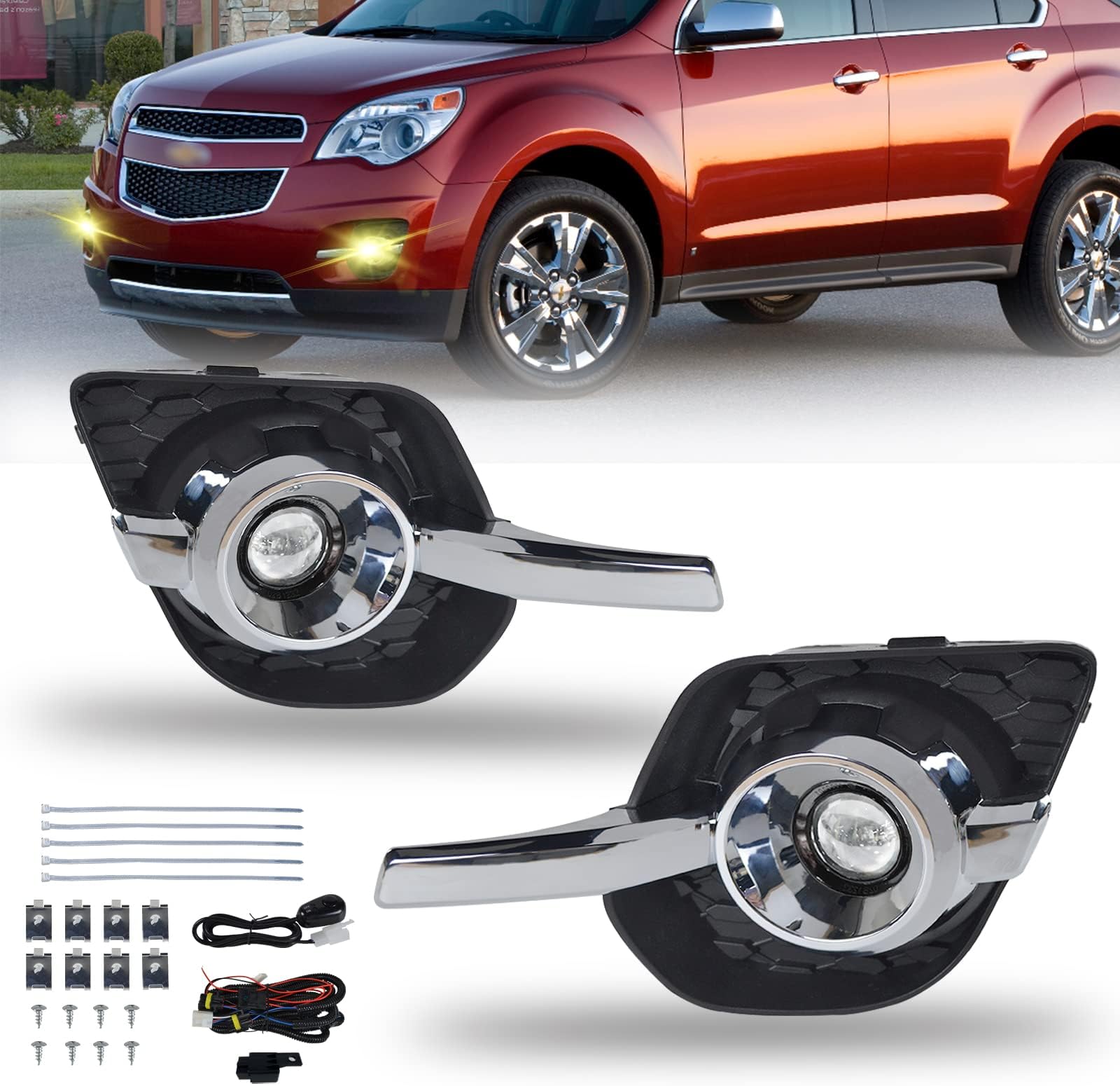 Amazon.com: GRAND ORANGE Fog Lights Compatible with 2010-2016 Chevy ...