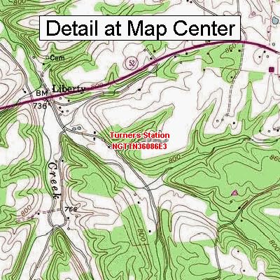 Amazon.com : USGS Topographic Quadrangle Map - Turners Station ...