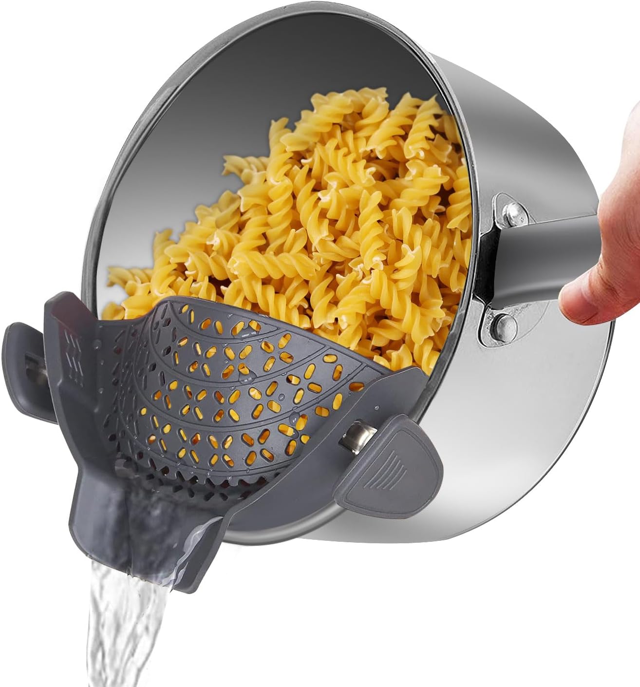 Amazon.com: Pasta Strainer and Pot Strainer, Silicone Food Strainer ...