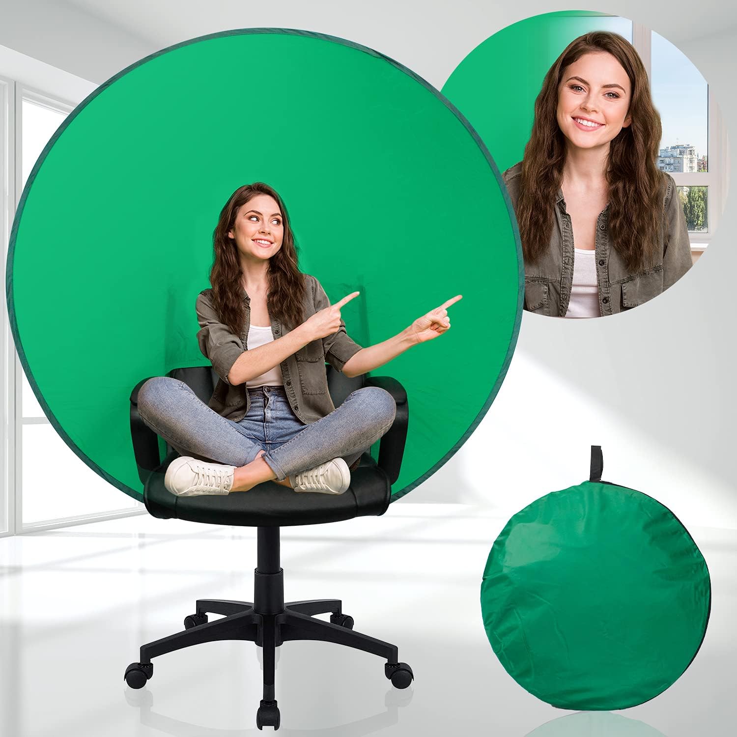 Amazon.com : Julius Studio (New Gen.) 56in / 142cm Chromakey Green ...