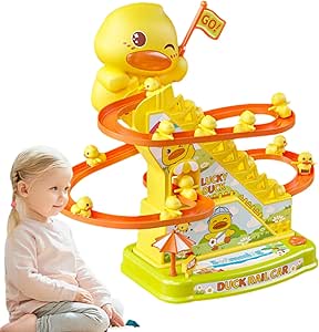 Amazon.co.jp: Duck Roller Coaster Toy, Duck Slide Toy - Toy Electric ...