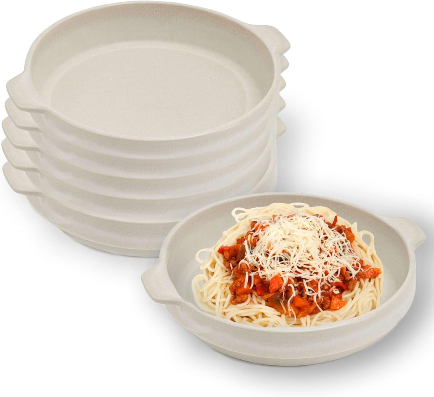 Amazon.com | Pfaltzgraff 9-inch Stacking Plate (Set of 6) - Pasta Bowls ...