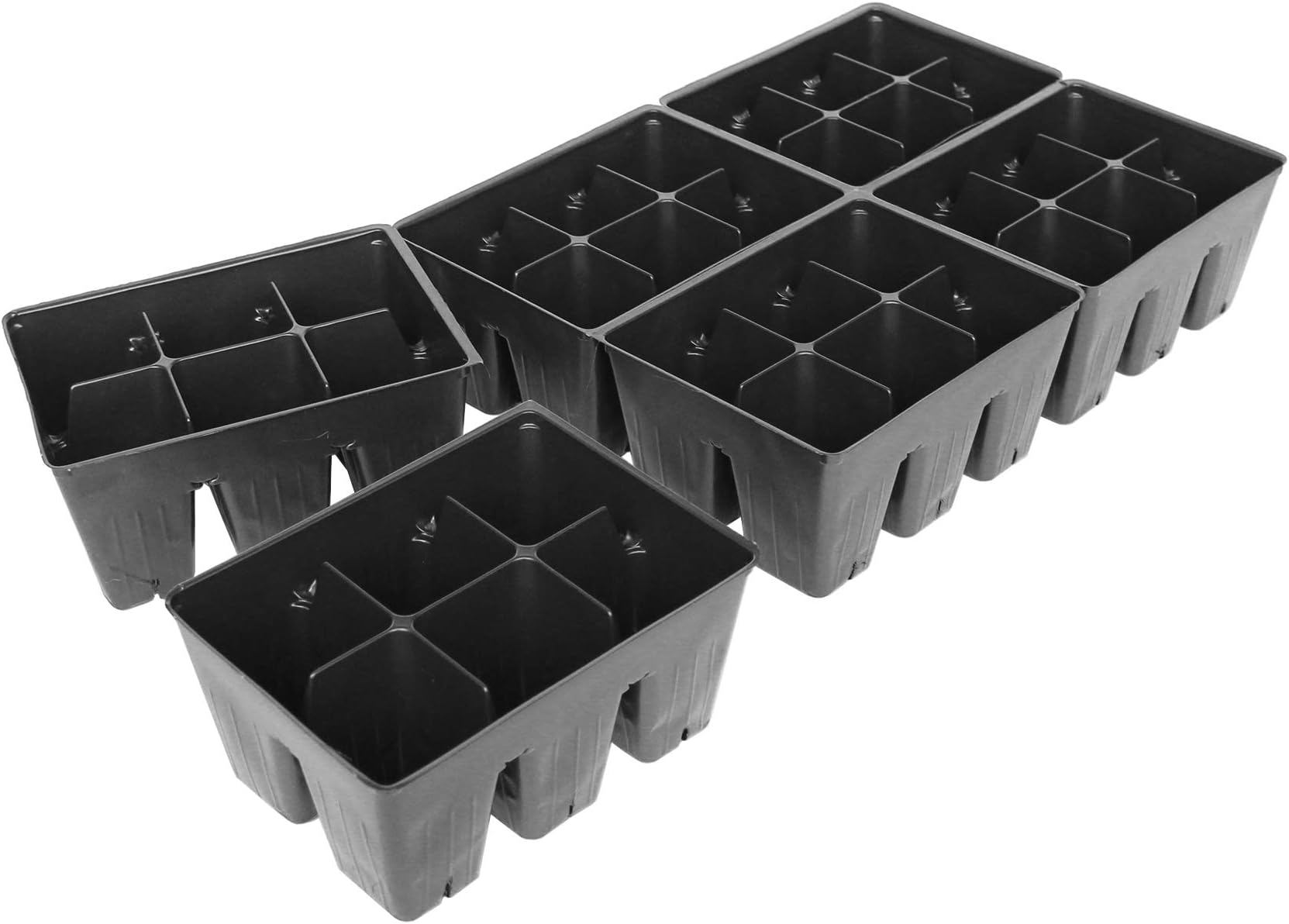 Amazon.com : Handy Pantry Black Plastic Garden Tray Inserts - 10 Sheets ...