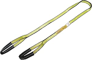 Amazon.com: 1" x 10' 2-Ply Yellow Poly Web Lifting Sling Reinforced Eye ...