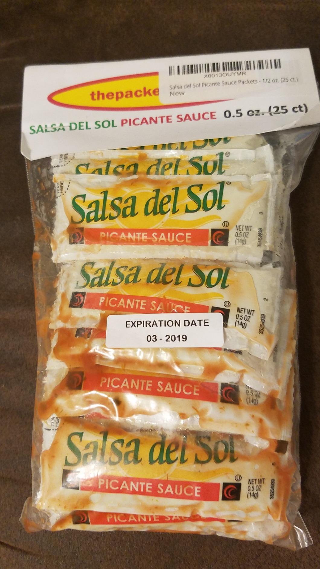 Amazon.com: Salsa del Sol Picante Sauce Packets - 1/2 oz. (25 ct.)