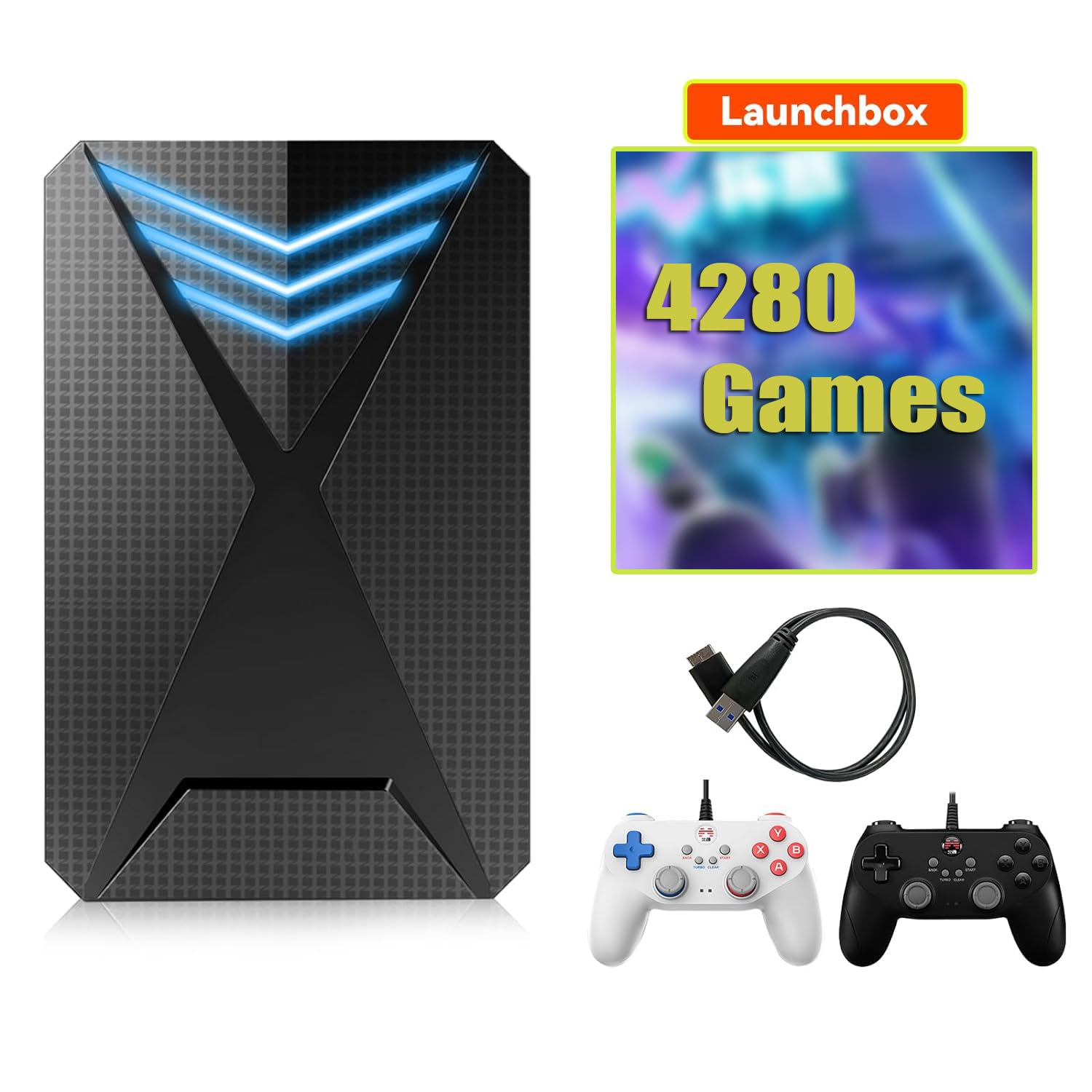 Amazon.com: Emulator Console Hyper Base LBox, Retro Game Console HDD 2T ...