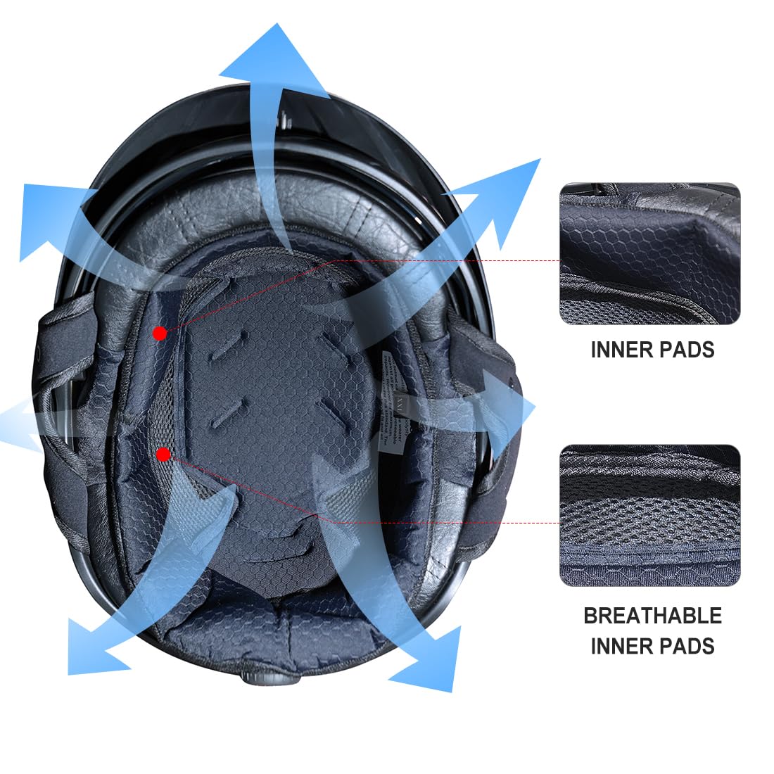 Snapklik.com : Half Helmets Motorcycle VHF04 Open Face Sun Visor Quick ...