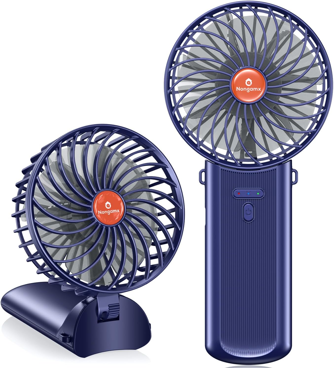 Amazon.com: Handheld Fan Portable Foldable Rechargeable: Blue Mini ...
