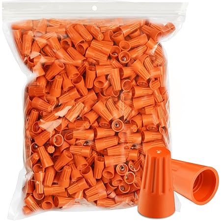 Orange Electrical Wire Connectors UL- 500 PACK - Electrical Wires ...