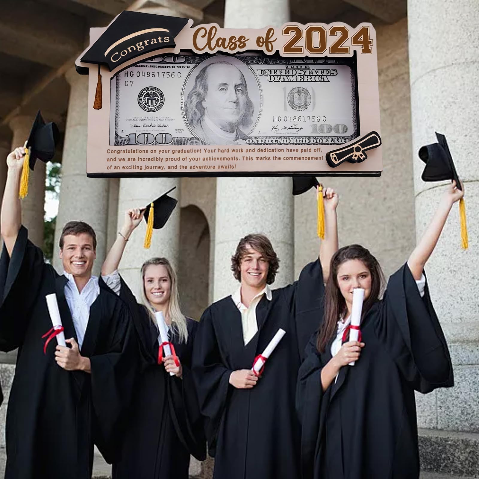 Snapklik.com : Graduation Gifts 2024 Money Holder, Wooden Graduation ...