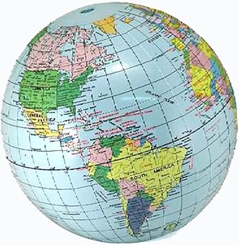 Amazon.com: 12 Pieces (1 Dozen) Bulk LOT Inflatable Blow up Blue Earth ...