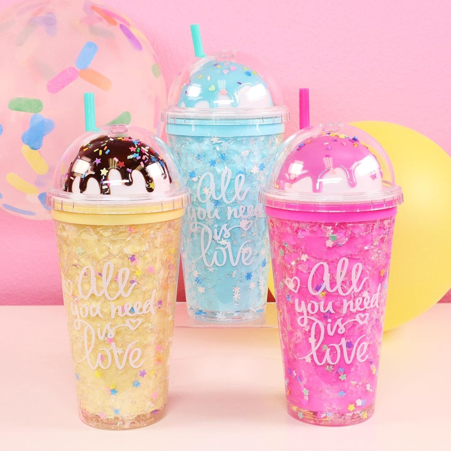 NGEL Ice Cream Lid Sipper Bottle/Sipper Glass Tumbler/Sipper Bottle ...